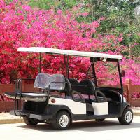 China 4 Seater Electric Golf Cart with 2 Rear Seats 48V Lithium Battery 30km/h Speed for sale
