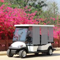 China 4 Seater Electric Golf Cart with 2 Rear Seats 48V Lithium Battery 30km/h Speed for sale