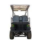 China Lifted 4 Seats 2 Rears Electric Golf Buggy Lithium Battery Accessories Customizable for sale