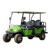 China Lifted 4 Seats 2 Rears Electric Golf Buggy Lithium Battery Accessories Customizable for sale