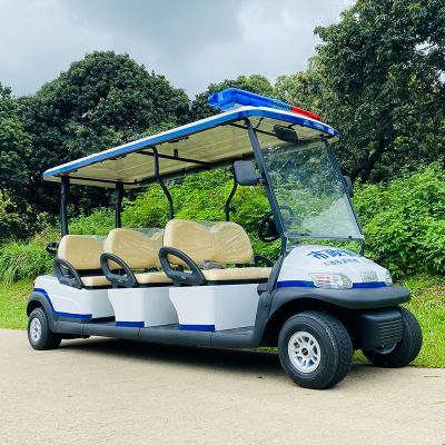 China Wholesale 6 Seater Electric Patrol Golf Cart 48V Lithium Battery 4000mm for sale