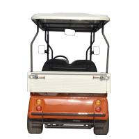 China Orange Dump Bed 48V Electric Golf Cart with 4 Passenger for sale