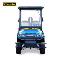 China 4 Seater Lifted Off-Road Electric Golf Cart Blue 48V 3.7kW DC Motor for Golf Course for sale
