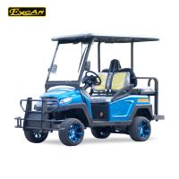 China 4 Seater Lifted Off-Road Electric Golf Cart Blue 48V 3.7kW DC Motor for Golf Course for sale