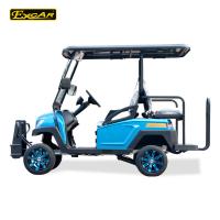 China 4 Seater Lifted Off-Road Electric Golf Cart Blue 48V 3.7kW DC Motor for Golf Course for sale