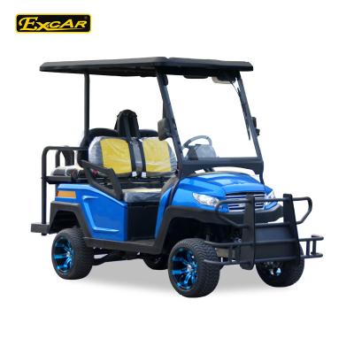 China 4 Seater Lifted Off-Road Electric Golf Cart Blue 48V 3.7kW DC Motor for Golf Course for sale