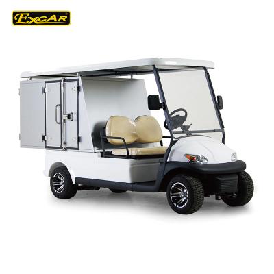 China 2 Seater Electric Cargo Vehicle 48V Lithium with Closed Box and Rain Cover for sale