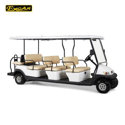 China 11-Seater Electric Golf Cart 48V 3.7kW Curtis Controller Trojan Battery for sale