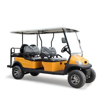 China Lifted 4+2 Seater Electric Golf Buggy with Flip Down Back Seat 48V 3.7kW for sale