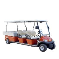 China Orange Dump Bed 48V Electric Golf Cart with 4 Passenger for sale