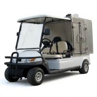 China Multi-purpose Electric Utility Cart Closed Box 48V 5KW 3400x1200x1800mm 50-70km Range for sale