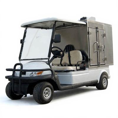 China Multi-purpose Electric Utility Cart Closed Box 48V 5KW 3400x1200x1800mm 50-70km Range for sale