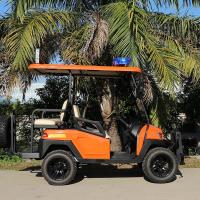 China 48V Electric Golf Buggy with Red/Blue Strobe Light With Trojan Battery for sale