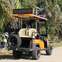China 48V Electric Golf Buggy with Red/Blue Strobe Light With Trojan Battery for sale