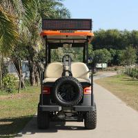 China 48V Electric Golf Buggy with Red/Blue Strobe Light With Trojan Battery for sale