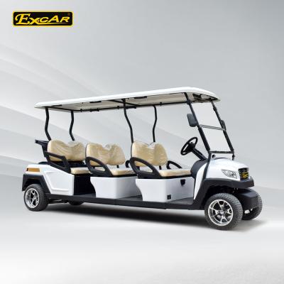 China 6 Seats Electric Golf Cart Hunting Car 48V 3.7KW Curtis Controller 3900mm Length for sale