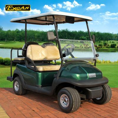 China 4 Seats Electric Golf Cart with Lithium Battery and 2 Flip Seats 48V 5KW for sale