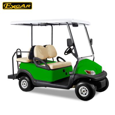 China CE Approved 48V 4 Person Electric Golf Cart 3700W ADC Motor Light Green for sale