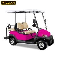 China 48V 4 Passenger Electric Golf Cart with Rear Drum Brake Trojan T-875 Battery for sale