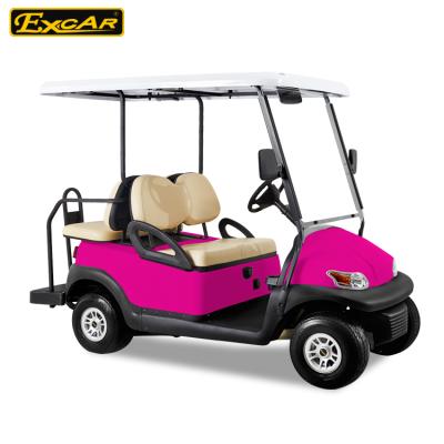 China 48V 4 Passenger Electric Golf Cart with Rear Drum Brake Trojan T-875 Battery for sale