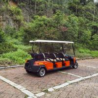 China 6 Seater Electric Golf Buggy 48V Lithium Battery High Atmosphere Elegant Design Safe Large Space for sale