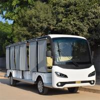 China 72V Lithium Battery Electric Shuttle Bus 18 Passenger Open Sightseeing Vehicle for sale