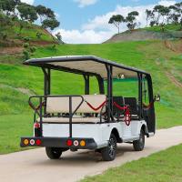 China 11 Seat Electric Sightseeing Shuttle Bus 7.5KW AC Motor Lithium Battery 5300mm for sale