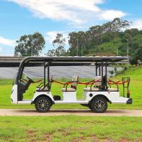China 11 Seat Electric Sightseeing Shuttle Bus 7.5KW AC Motor Lithium Battery 5300mm for sale
