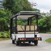 China 11 Seater Electric Sightseeing Bus 7.5KW AC Motor 72V Lithium Battery Solar Panel for sale