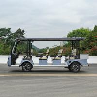 China 11 Seater Electric Sightseeing Car with Mini Cargo Bed 72V 7.5KW AC Motor G Series for sale
