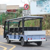 China 11 Seater Electric Sightseeing Car with Mini Cargo Bed 72V 7.5KW AC Motor G Series for sale