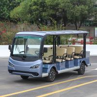 China 11 Seater Electric Sightseeing Car with Mini Cargo Bed 72V 7.5KW AC Motor G Series for sale