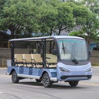 China 11 Seater Electric Sightseeing Car with Mini Cargo Bed 72V 7.5KW AC Motor G Series for sale