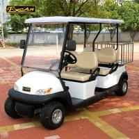 China White 4-Seat Electric Hotel Buggy Car with ADC Motor 48V Trojan Battery 23-45 km/h Speed Range for sale