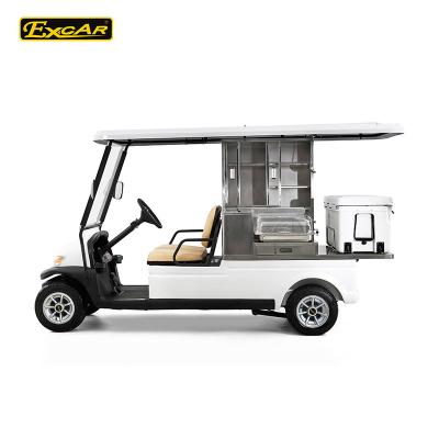 China 2-Seat Food & Beverage Electric Golf Cart with 45 km/h Speed and 90 km Range for Golf Courses for sale