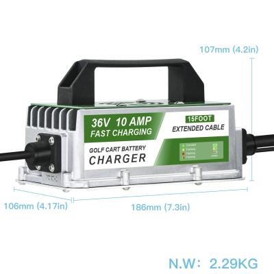 China 48V 8A Lithium Golf Cart Battery Charger for Club Car EZGO Yamaha 110V Input for sale