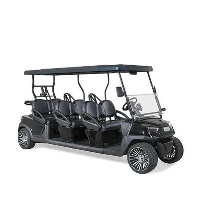 China Excar Electric AC Golf Car 48V 5KW 6 Seats CE Certified Hunting Golf Cart for sale