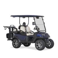 China 2+2 Seats Electric Golf Cart 48V 5KW with Flip Flap Rear Seat Hunting for sale
