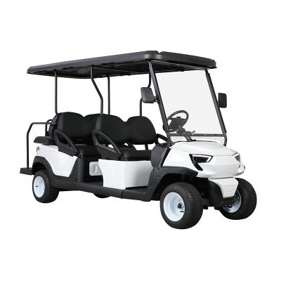 China 6 Seater Electric Golf Cart 48V Lithium Battery High Climbing Ability Customizable for sale