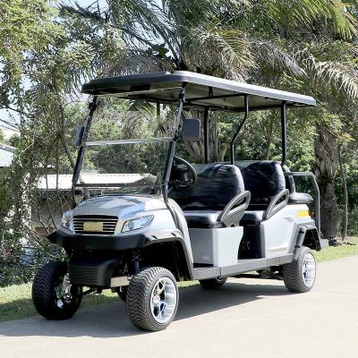China EXCAR M1S4+2 4 Wheel Electric Golf Cart 48V Italian Transaxle Curtis Controller Trojan Battery for sale