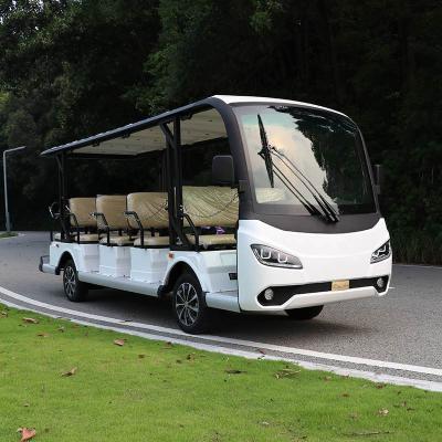 China EXCAR 14 Person Electric Sightseeing Bus 45km/h Max Speed 72V DC/AC System Commercial Vehicle for sale