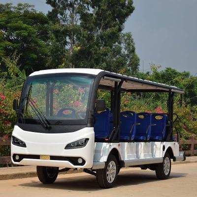 China Aluminum Chassis Tourist Electric Sightseeing Bus With Dc System for sale