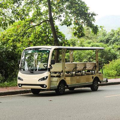 China 14 Seater Electric Sightseeing Bus 72V 5300x1500x2000mm FR Disc RR Drum for sale