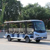 China 14 Passenger Electric Sightseeing Bus 72V 7.5KM Motor Trojan Battery Tour Car for sale