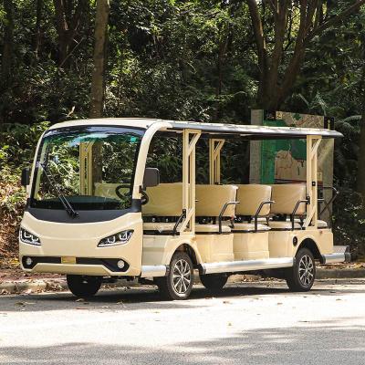China EXCAR G1S14 14-Seat Electric Sightseeing Bus 48V Trojan Battery 45 km/h Max Speed for sale