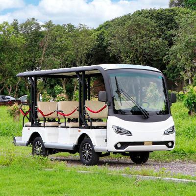 China Multi - Purpose Electric Sightseeing Bus Black 11 And 3 Seater for sale