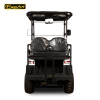 China Silver EXCAR 48V Electric Golf Cart with 275A Controller | 4-Passenger Capacity | 45km/h Max Speed for sale