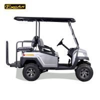 China Silver EXCAR 48V Electric Golf Cart with 275A Controller | 4-Passenger Capacity | 45km/h Max Speed for sale