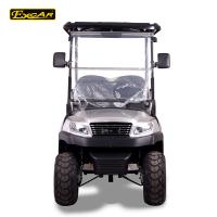 China Silver EXCAR 48V Electric Golf Cart with 275A Controller | 4-Passenger Capacity | 45km/h Max Speed for sale