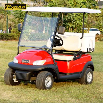 China 48V 3700W AC Motor 2 Seater Electric Golf Car with Ice Box Custom Buggy for sale